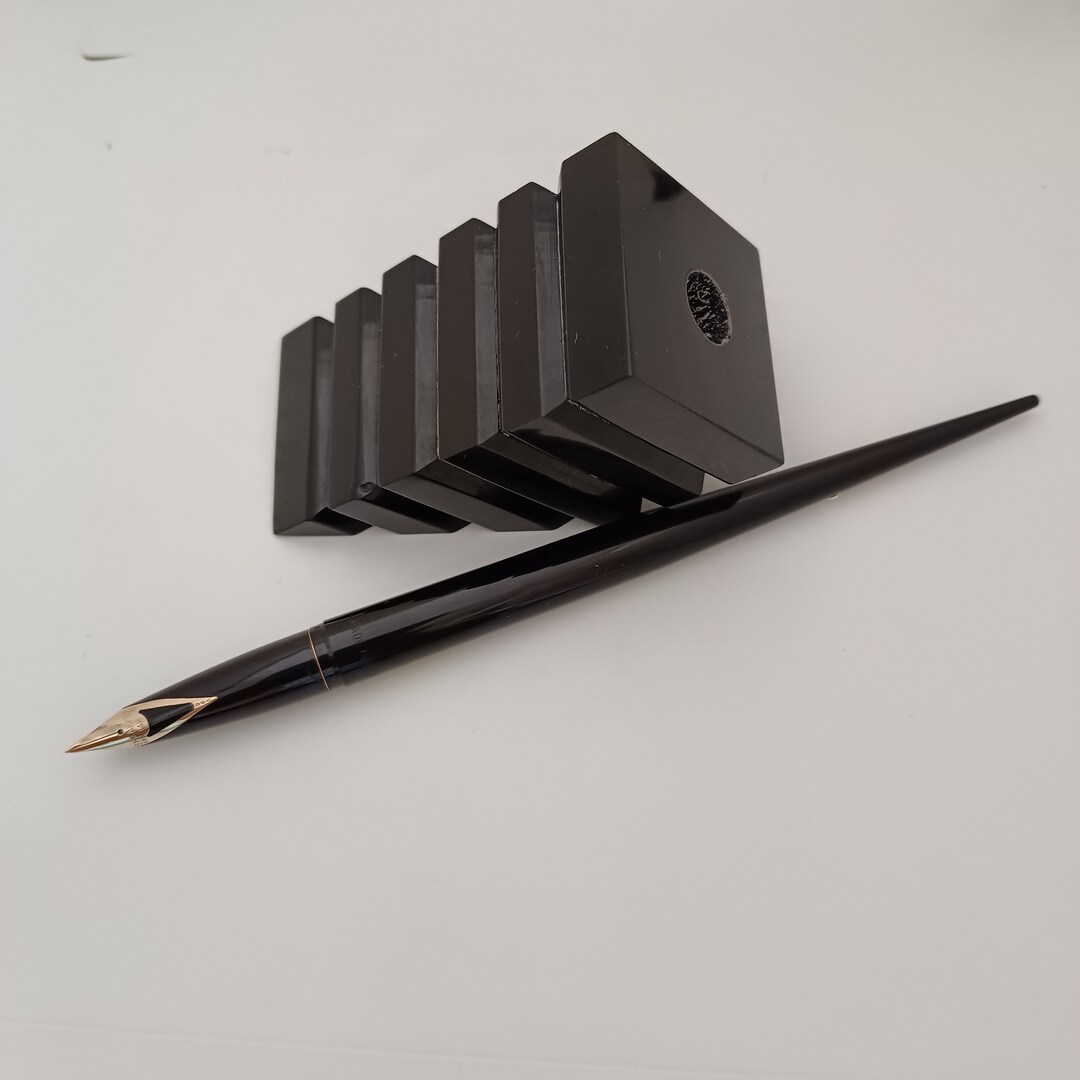 Vintage Sheaffer Desk 14kt Gold Nib Fountain Pen With Stand - Etsy