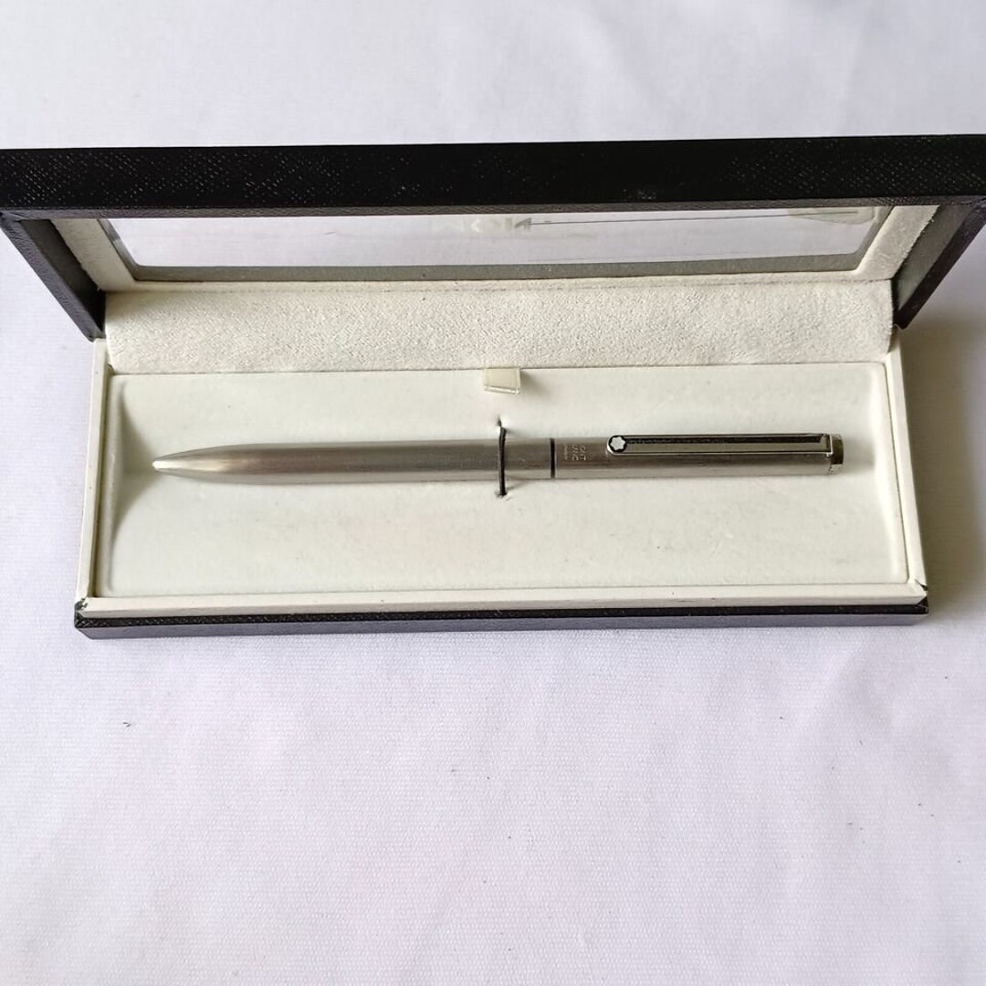 Montblanc Chromatic Brushed Steel Ballpoint Pen - Etsy