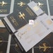 Wedding Passport Invitation, Boarding Pass Invite, Sage Green and Gold ...