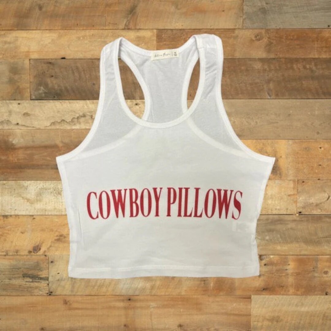Cowboy Pillows Cropped Tank Top Cowboy Pillow Western Crop - Etsy