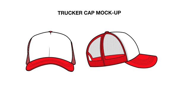 Blank Mesh Hat Template
