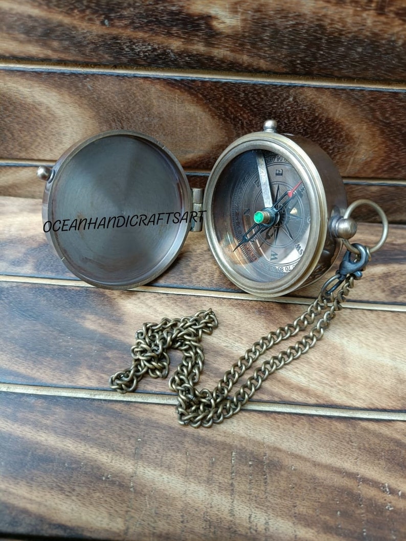 Personalized Brass Compass - Custom Engraved Compass | Brass Compass ...