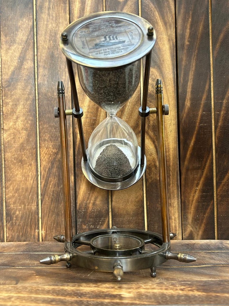 Brass Sand Timer Brass Hourglass Sand Timer Decorative Hourglass With ...