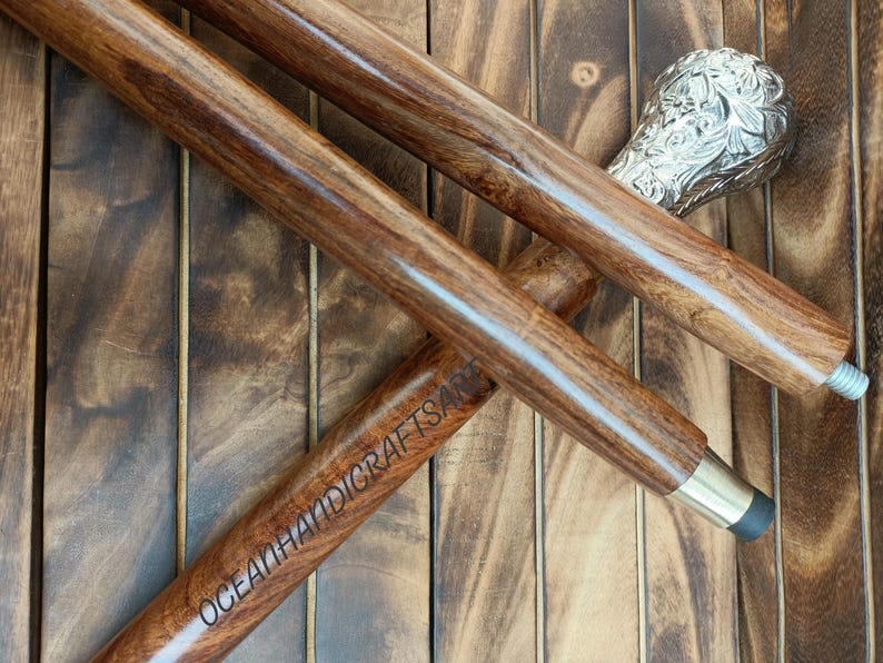 New Design Brass Handle Walking Canes - Wooden Walking Cane Gift for ...