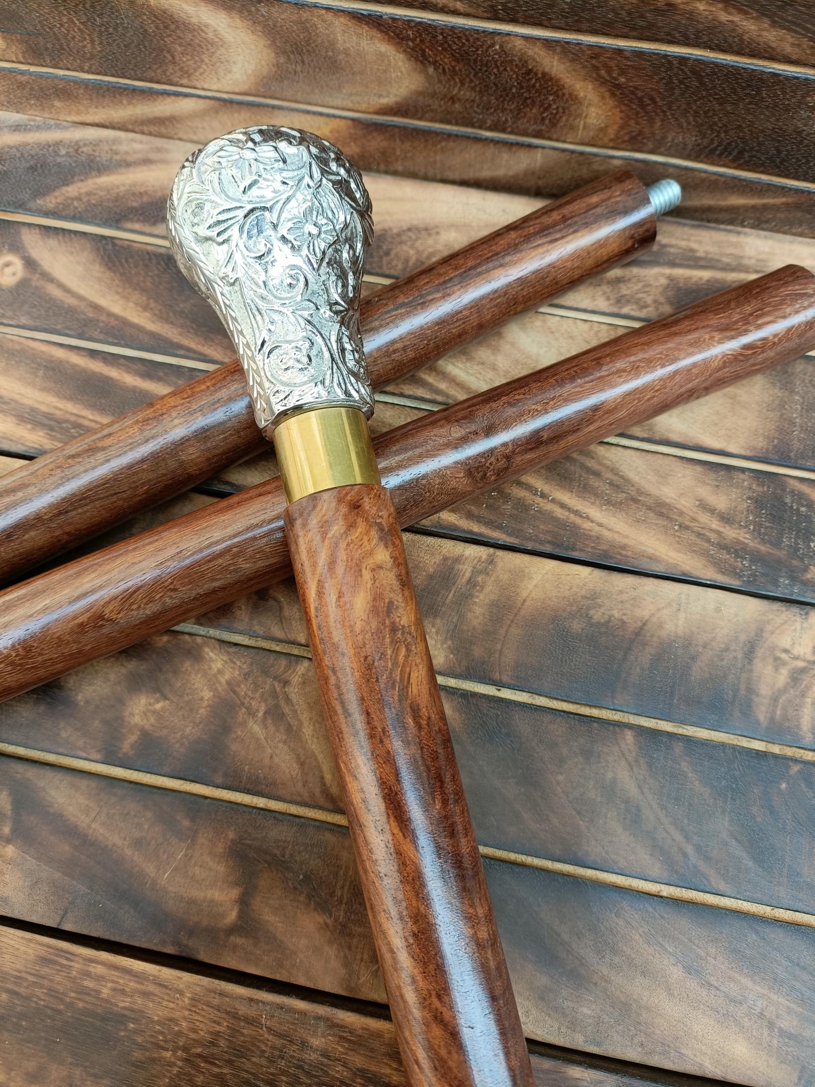 New Design Brass Handle Walking Canes - Wooden Walking Cane Gift for ...