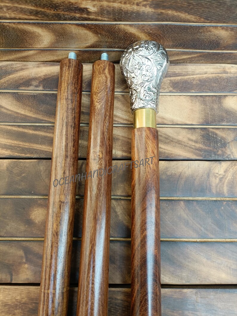 New Design Brass Handle Walking Canes - Wooden Walking Cane Gift for ...