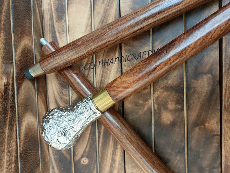 New Design Brass Handle Walking Canes - Wooden Walking Cane Gift for ...