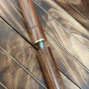 Wooden Walking Cane - Brass Raven Handle Walking Canes for Dad Gift ...