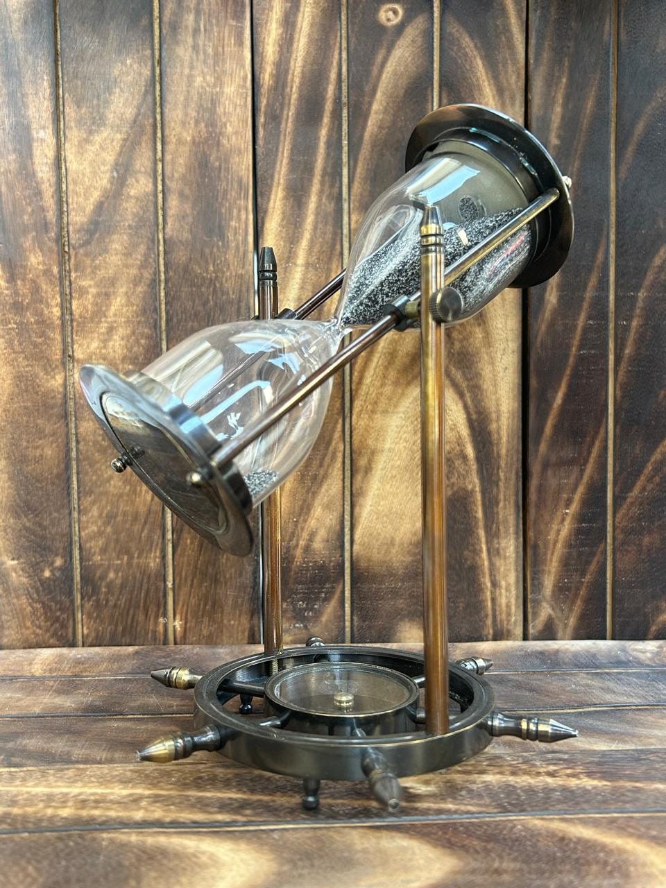 Brass Sand Timer Brass Hourglass Sand Timer Decorative Hourglass With ...