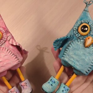 Papier-mâché Owl Sculpture Video Tutorial - Sculpting Patterns • Papier ...