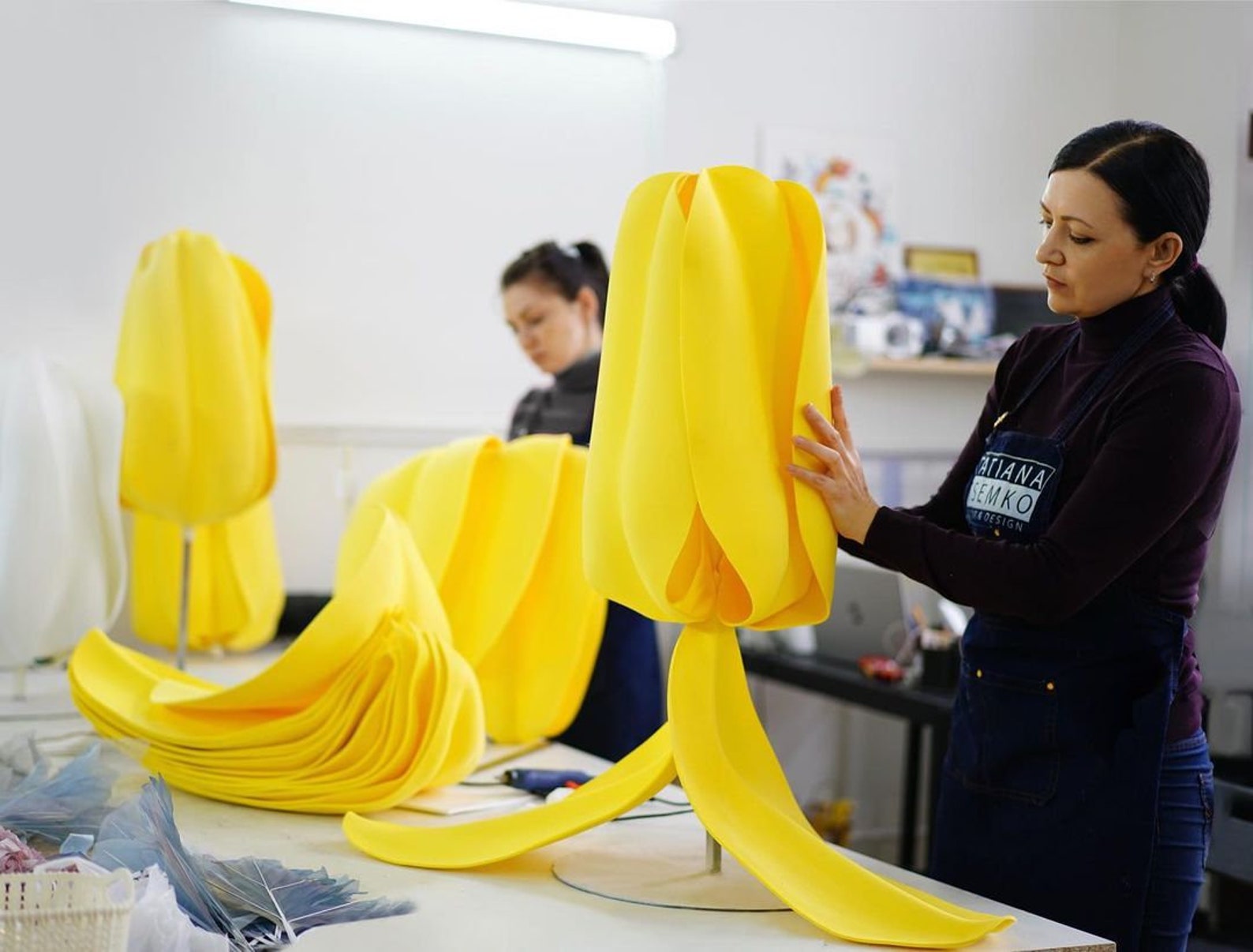 Giant Flowers Tulip Flowers Templates Video Tutorial Diy Flowers