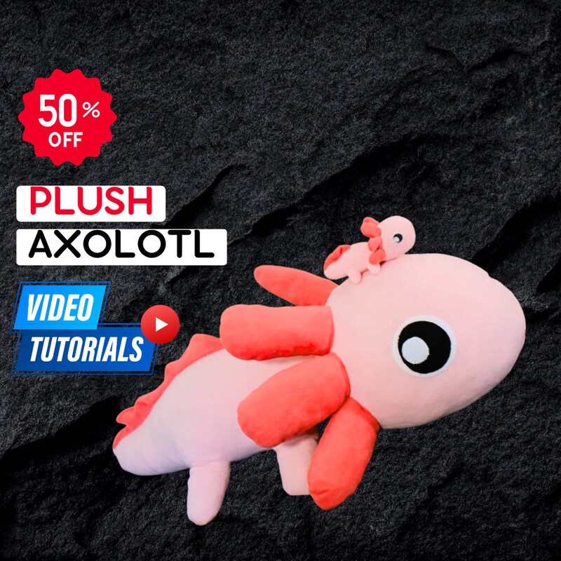 Axolotl Stuffed Animal - Etsy