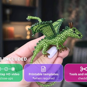 Beaded Dragon Video Tutorial - Dragon Beading Video • Beaded Dragon ...