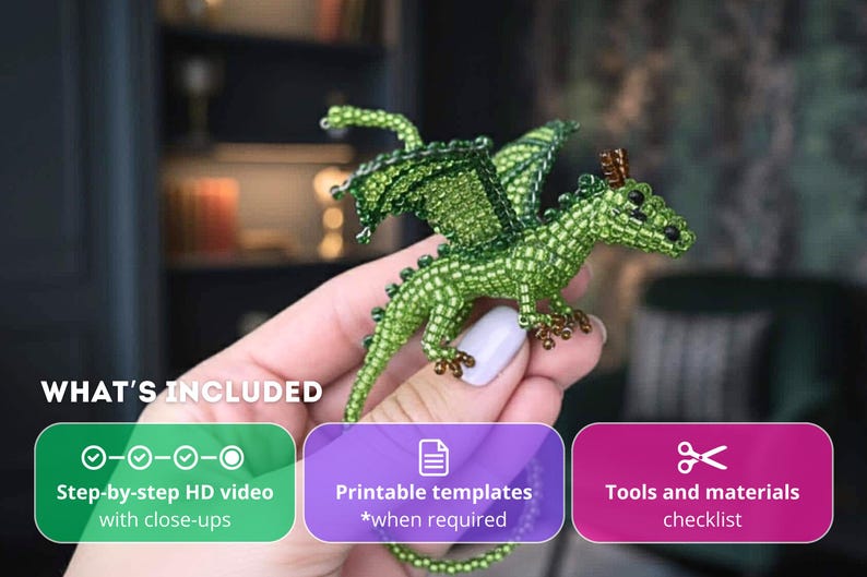 Beaded Dragon Video Tutorial - Dragon Beading Video • Beaded Dragon ...