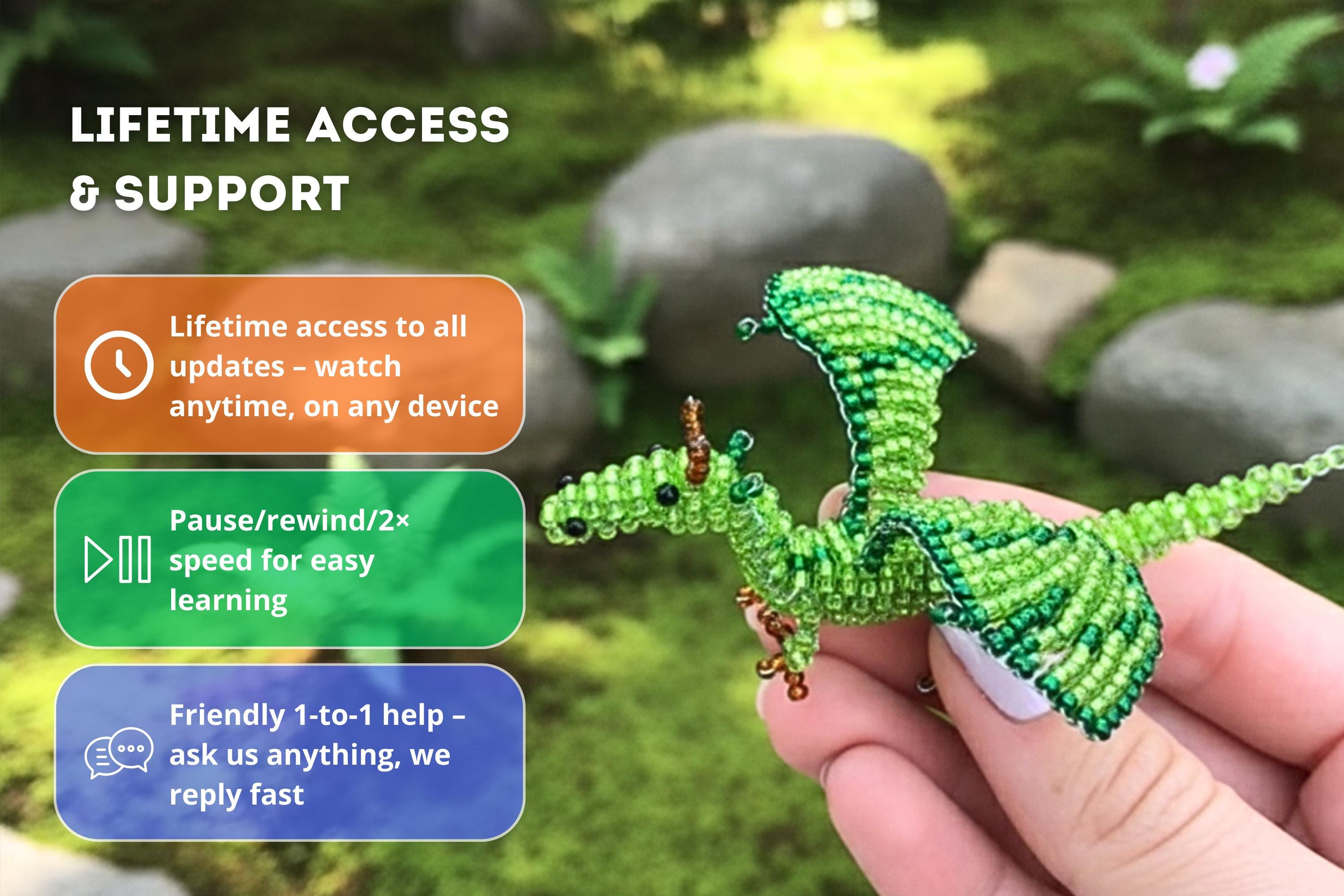 Beaded Dragon Video Tutorial - Dragon Beading Video • Beaded Dragon ...