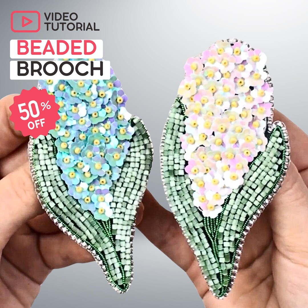 DIY Hyacinth Brooch Tutorial. Detailed Video Masterclass for Crafting ...