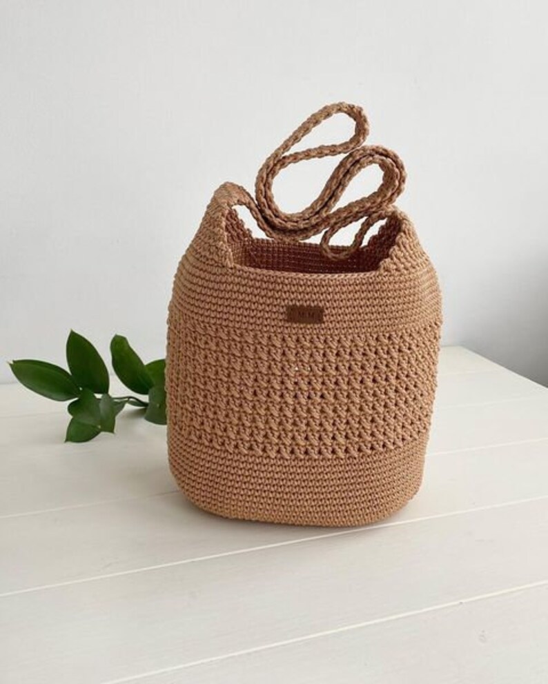 Jute Crochet Bag Pattern Video Tutorial Crochet Rope Woven - Etsy