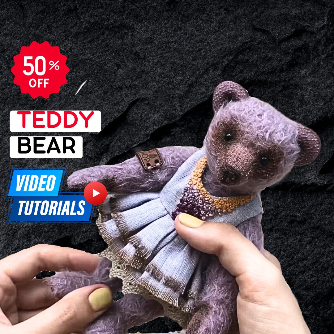 Teddy Bear A to Z Detailed Video Tutorial Fluffy Fur Teddy Bear Toy ...