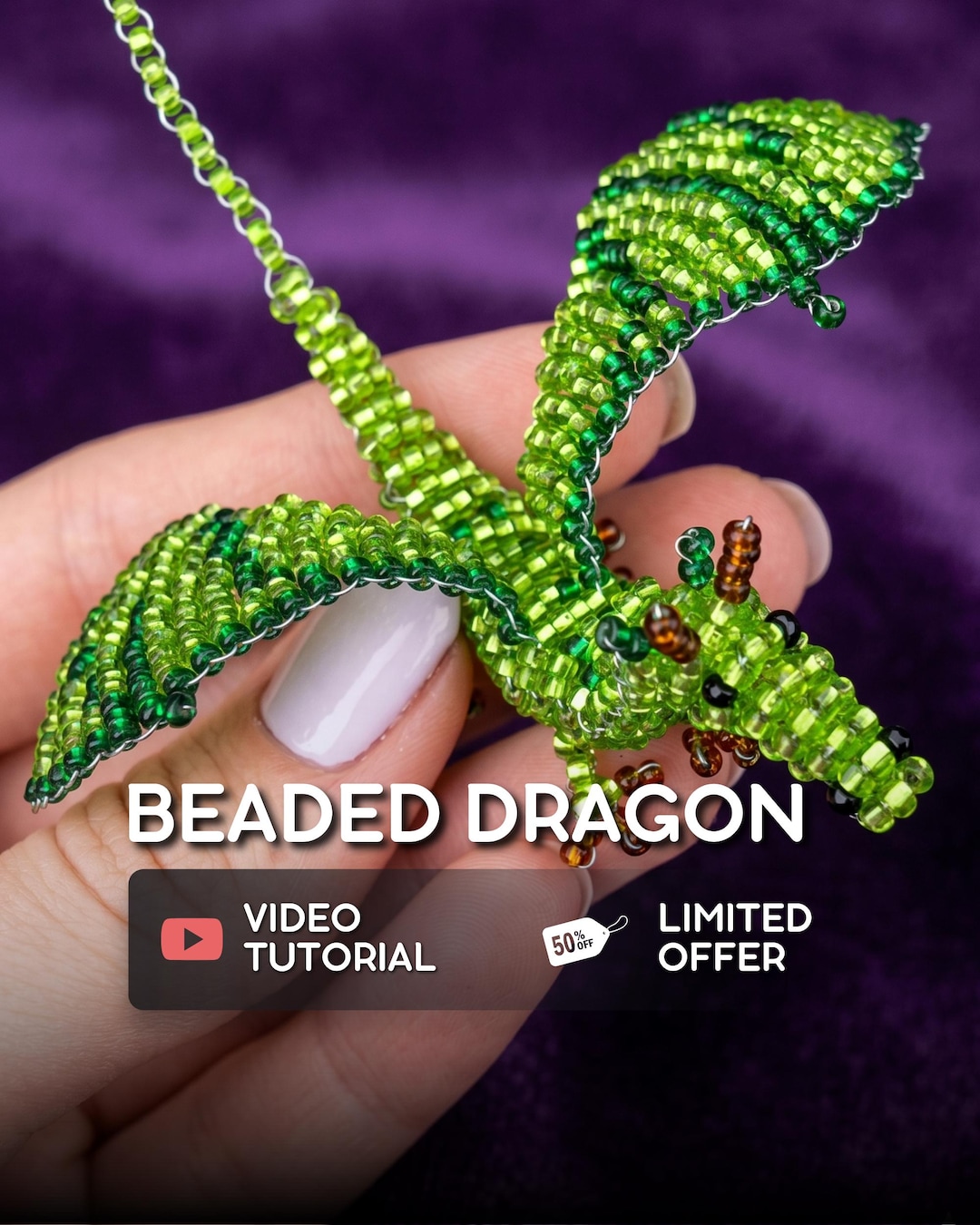 Beaded Dragon Video Tutorial - Dragon Beading Video • Beaded Dragon ...