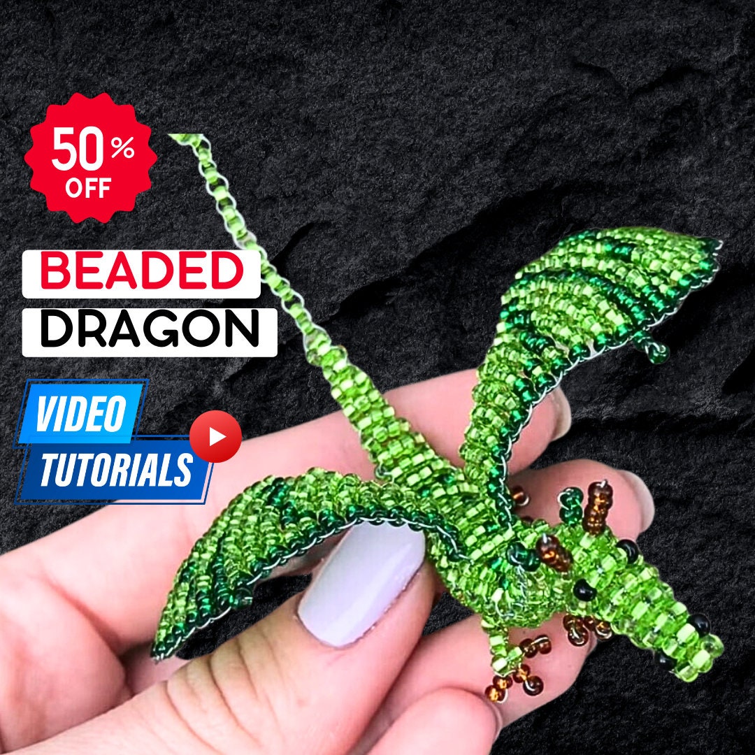 Beaded Dragon Pattern Video Tutorial Dragon Beading Patterns Beaded Dragon Seed Bead Patterns ...