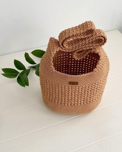 Jute Crochet Bag Pattern Video Tutorial Crochet Rope Woven - Etsy