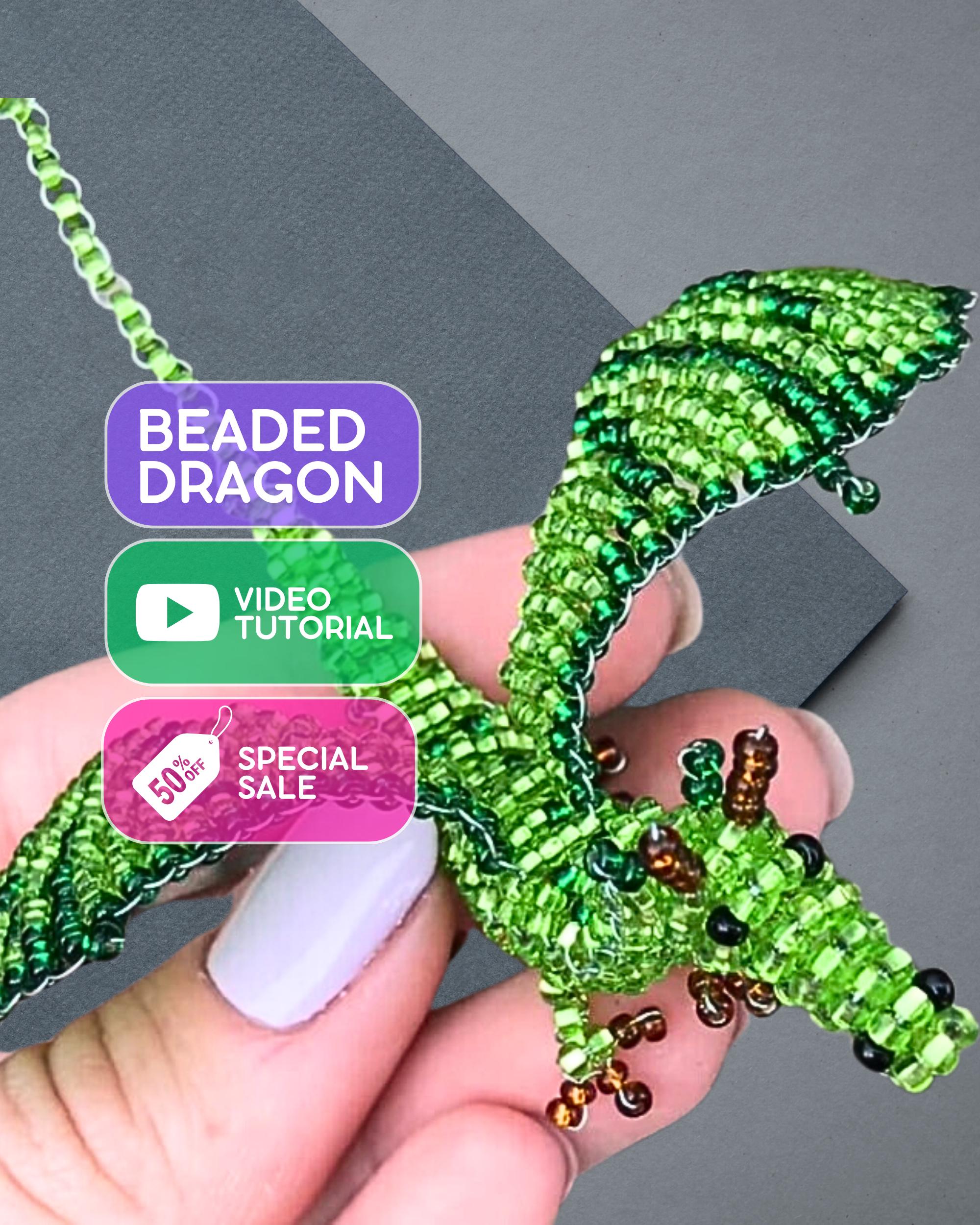 Beaded Dragon Video Tutorial - Dragon Beading Video • Beaded Dragon ...