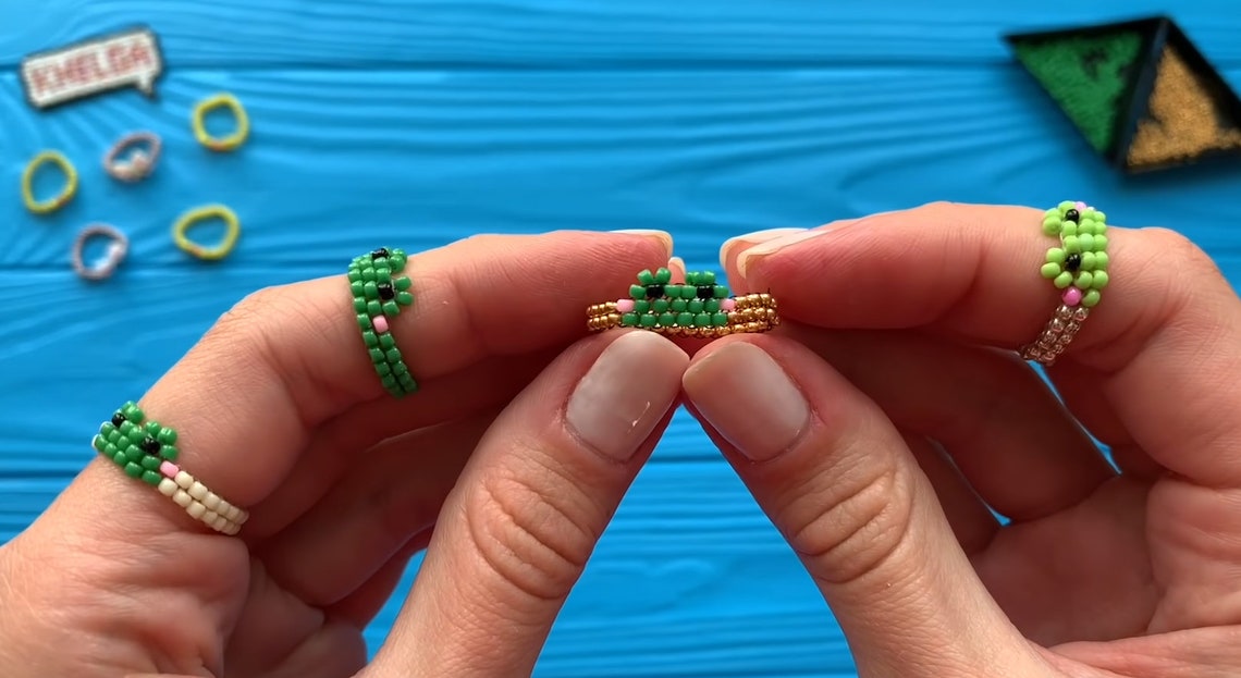 Beaded Animal Rings Pattern Video Tutorial Animal Beading Patterns ...