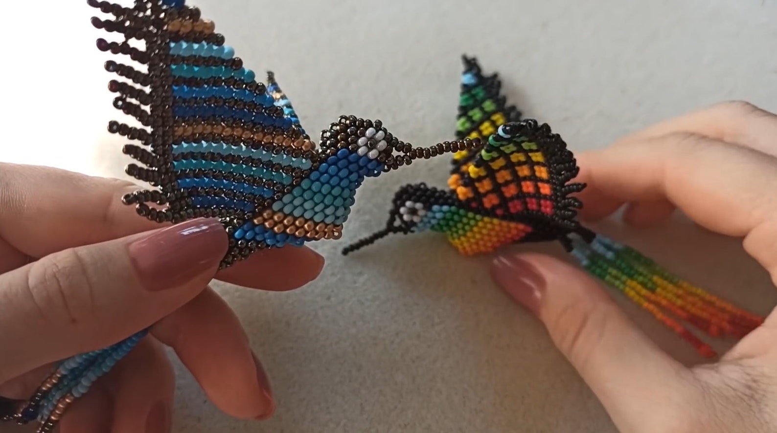 Beaded Hummingbird Pattern Video Tutorial Beading Patterns Beaded Hummingbird Seed Bead Patterns ...