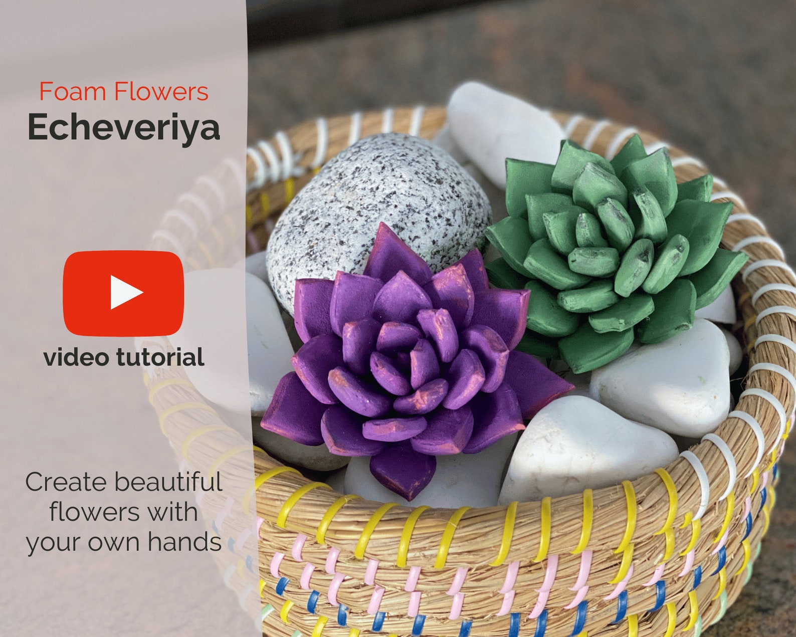 Flowers Making Tutorial ECHEVERIYA Flowers Templates & Video Tutorial ...