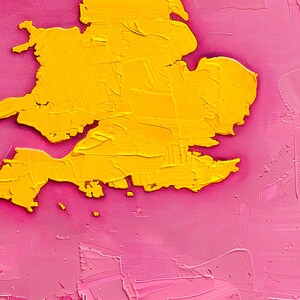 United Kingdom Acrylic Map Poster - Colorful Eclectic Great Britain Map ...