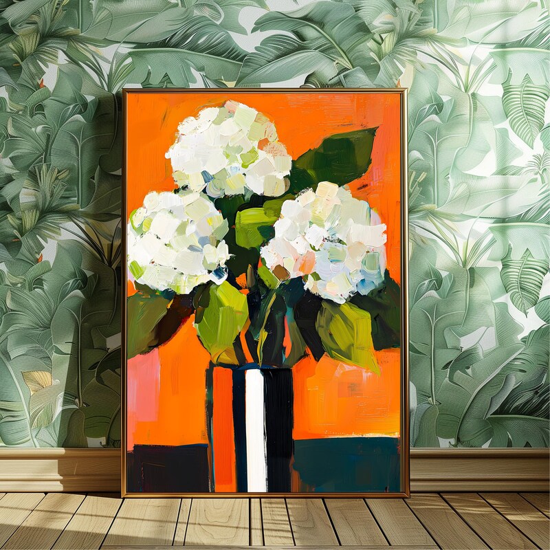 Abstract Hydrangea - Etsy