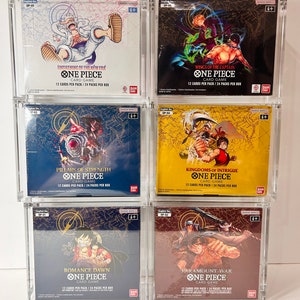 One Piece Booster Box Acrylic Case 8mm Thickness With N52 Magnetic Top ...
