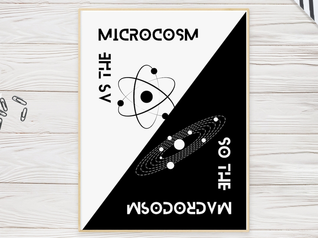 As the Microcosm so the Macrocosm, Printable Wall Art, Hermetic ...