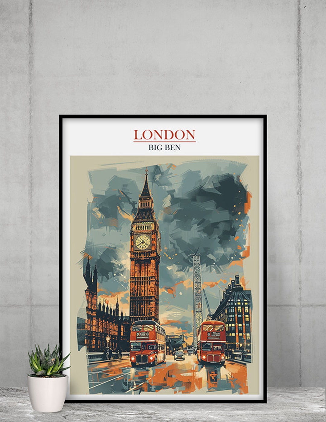 Matte Vertical Posters the Palace of Westminster, London, Great Britain ...
