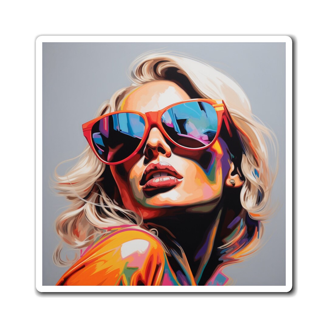 Magnets With Modern Pop Art - Etsy