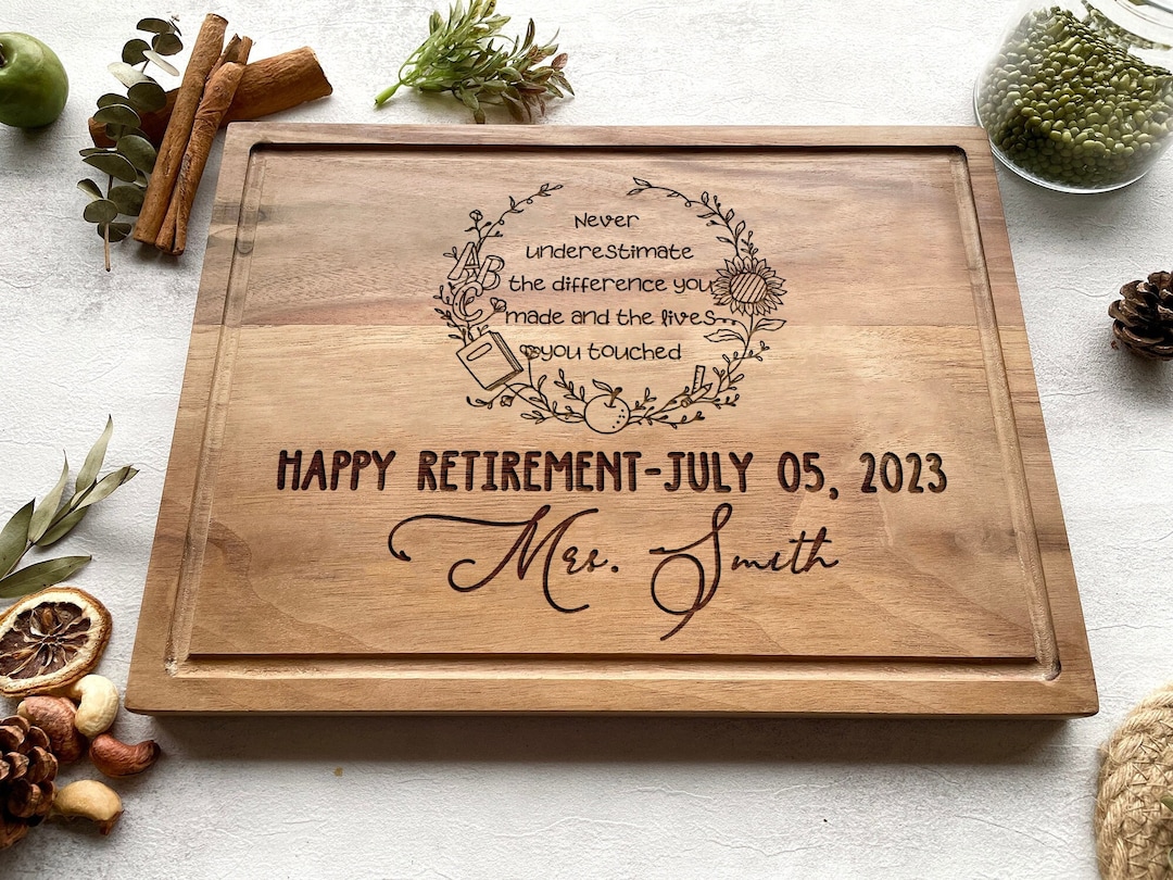 Teacher Appreciation Retirement Gifts Retirement Cutting - Etsy