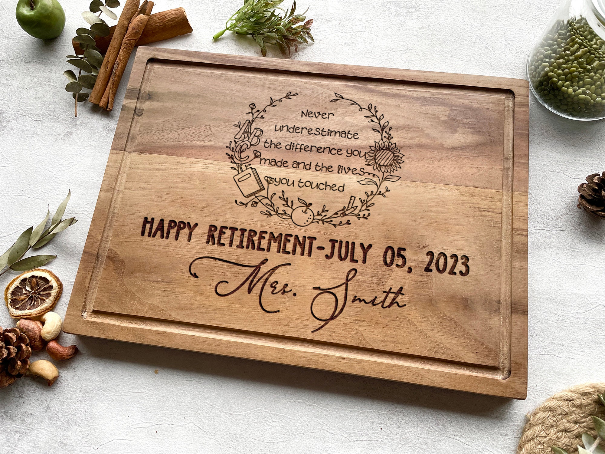 Teacher Appreciation Retirement Gifts Retirement Cutting - Etsy