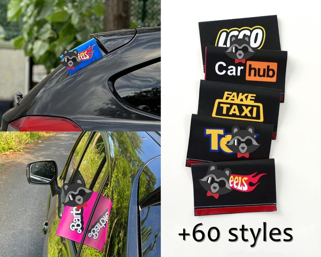 Premium Car Tags, 3M Tape and Alcohol Wipe, Easy to Install - Etsy