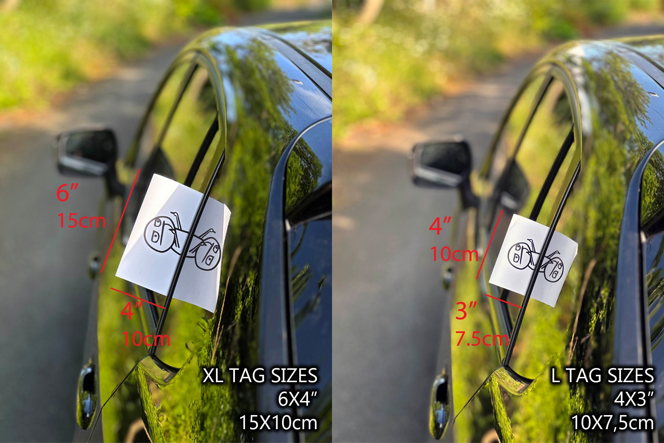 Premium Car Tags, 3M Tape and Alcohol Wipe, Easy to Install - Etsy