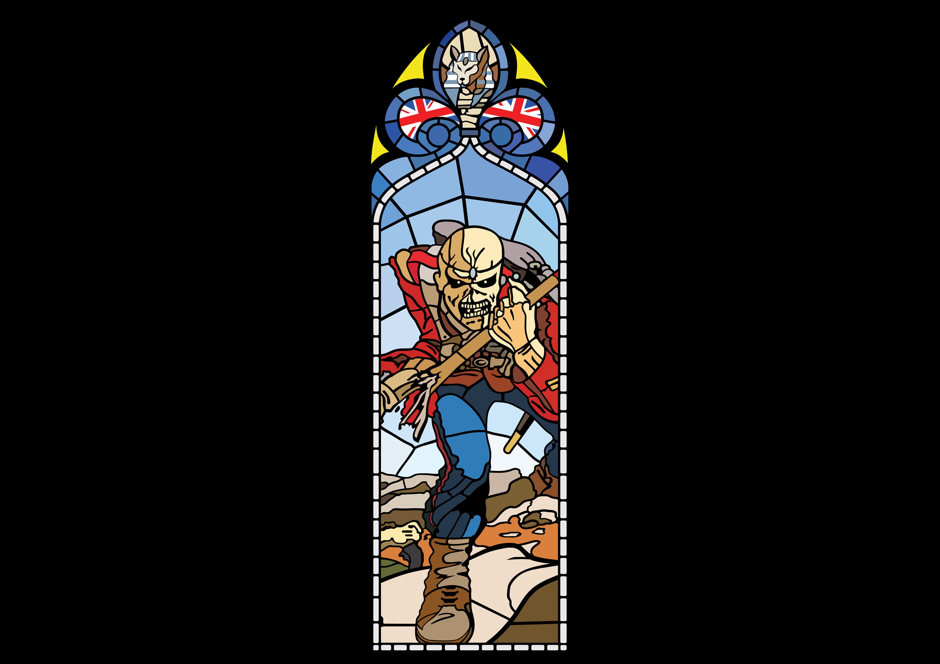 Iron Maiden Eddie Stained Glass 1 - Etsy