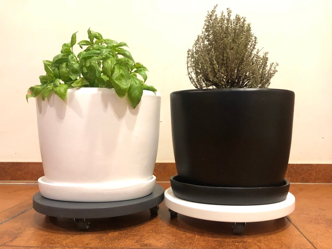 Flower Pot Tray With Wheels - Etsy