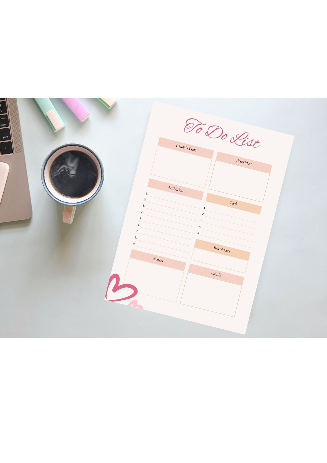 To Do List, Digital Download, PDF and JPEG - Etsy