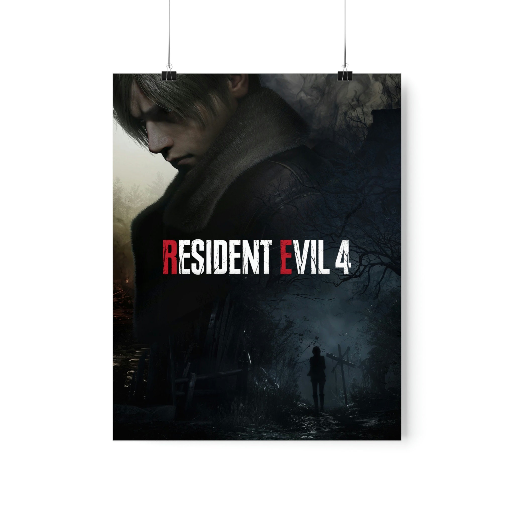 Resident Evil 4 Remake Cover Art Poster | RE4, Remake, 2023, Leon ...