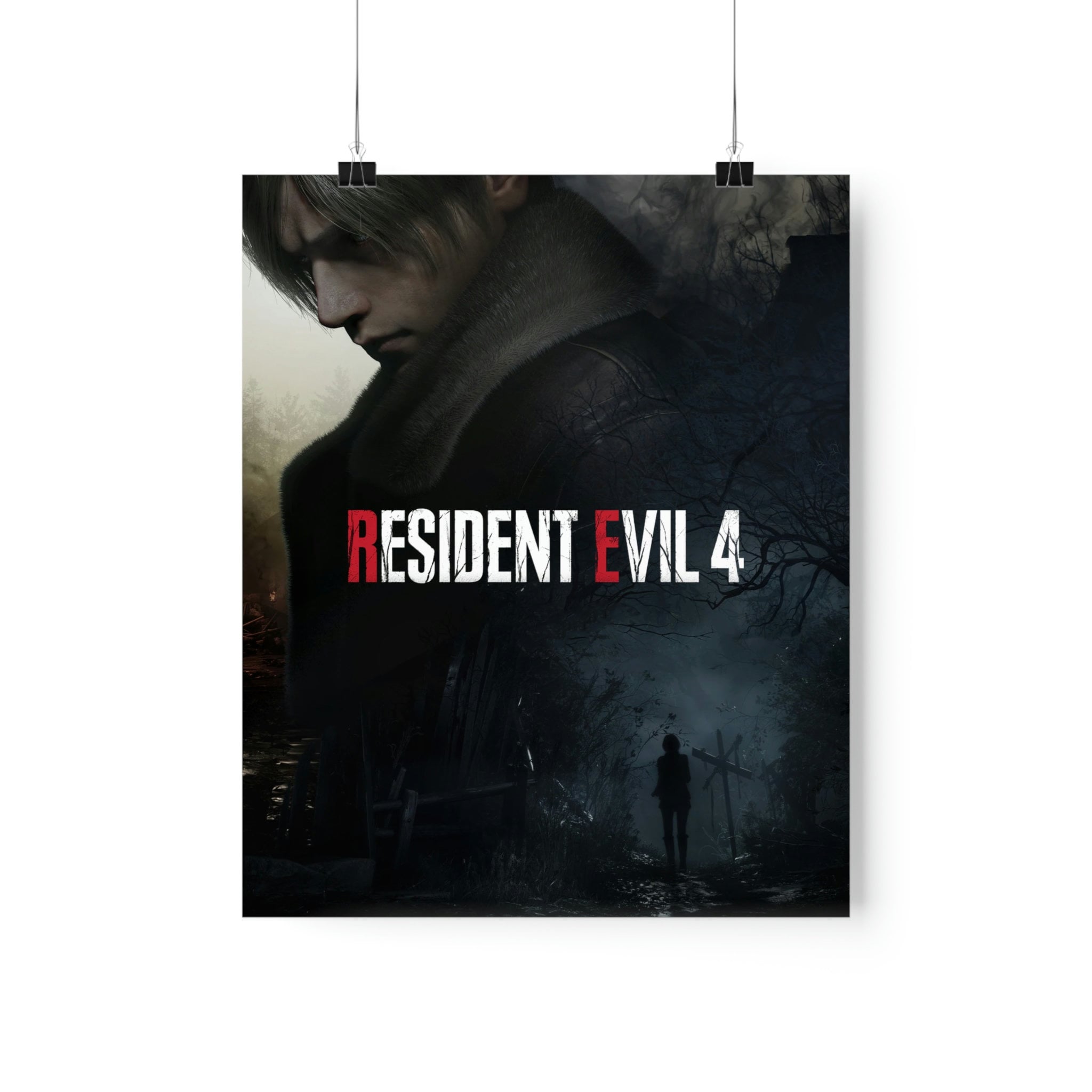 Resident Evil 4 Remake Cover Art Poster | RE4, Remake, 2023, Leon ...