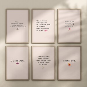 Positive Thinking Wall Art L Inspiring Wall Art Prints L Motivational ...