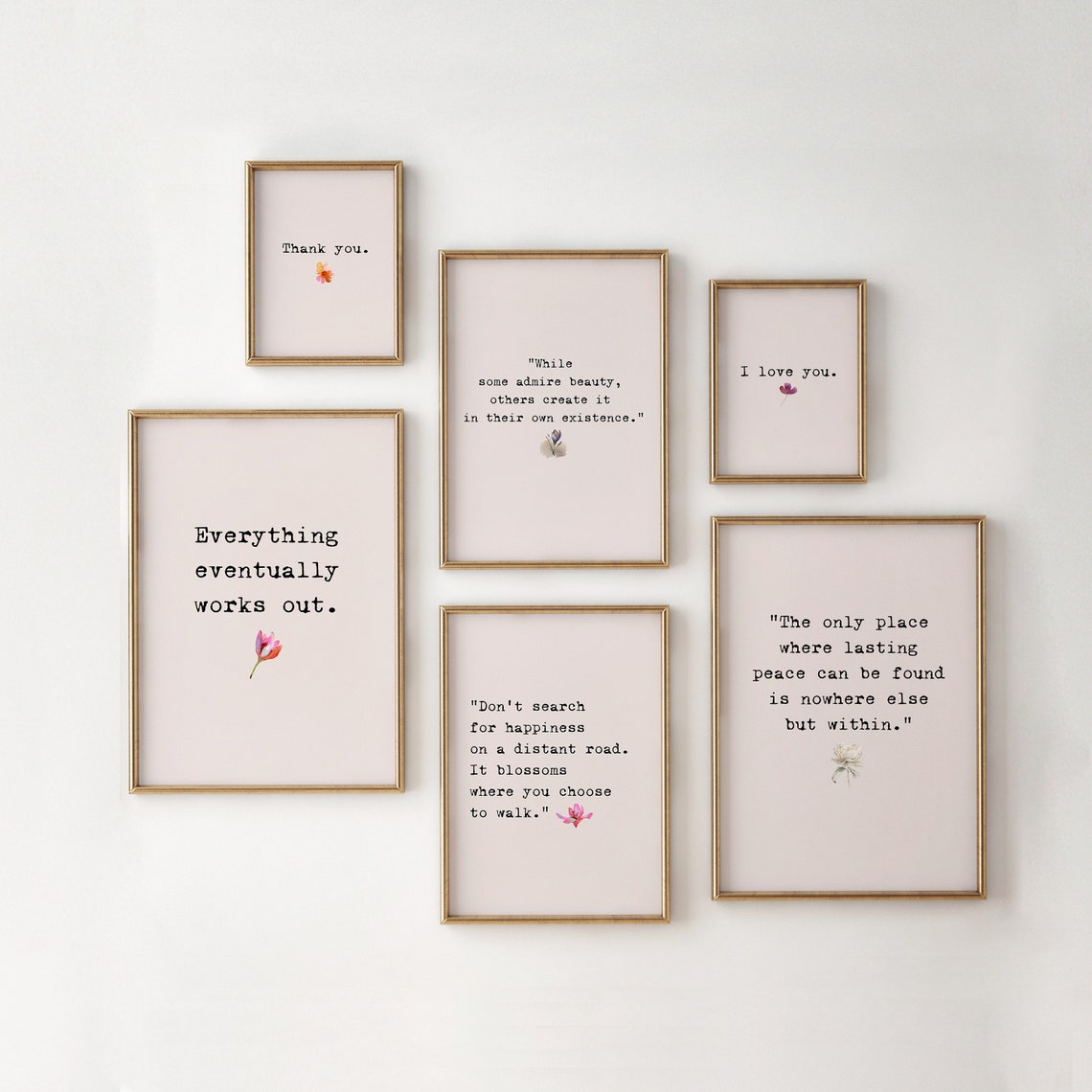 Positive Thinking Wall Art L Inspiring Wall Art Prints L Motivational ...