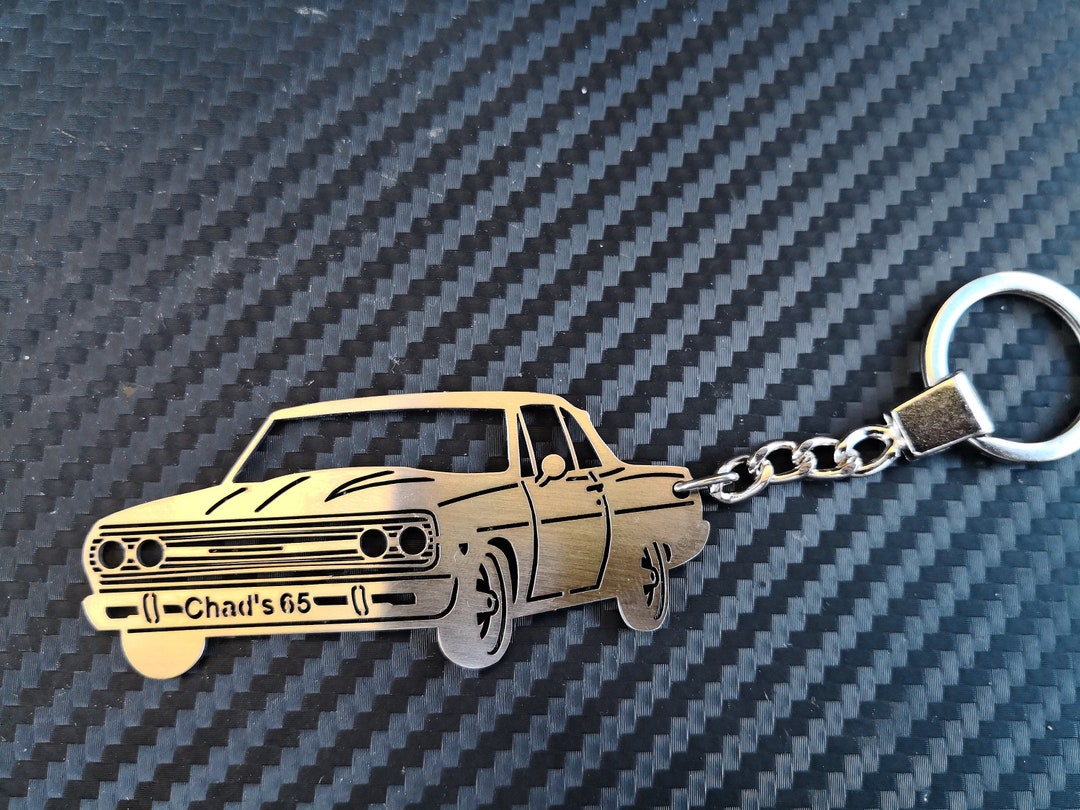 Custom Chevrolet Malibu Keychain, Stainless Steel Key Ring for Birthday ...