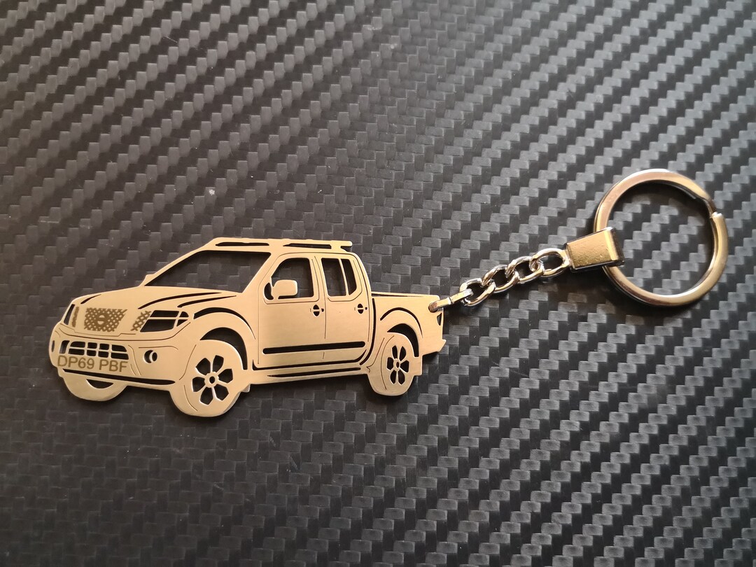 Custom Car Nissan Navara Keychain, Stainless Steel Key Ring for ...