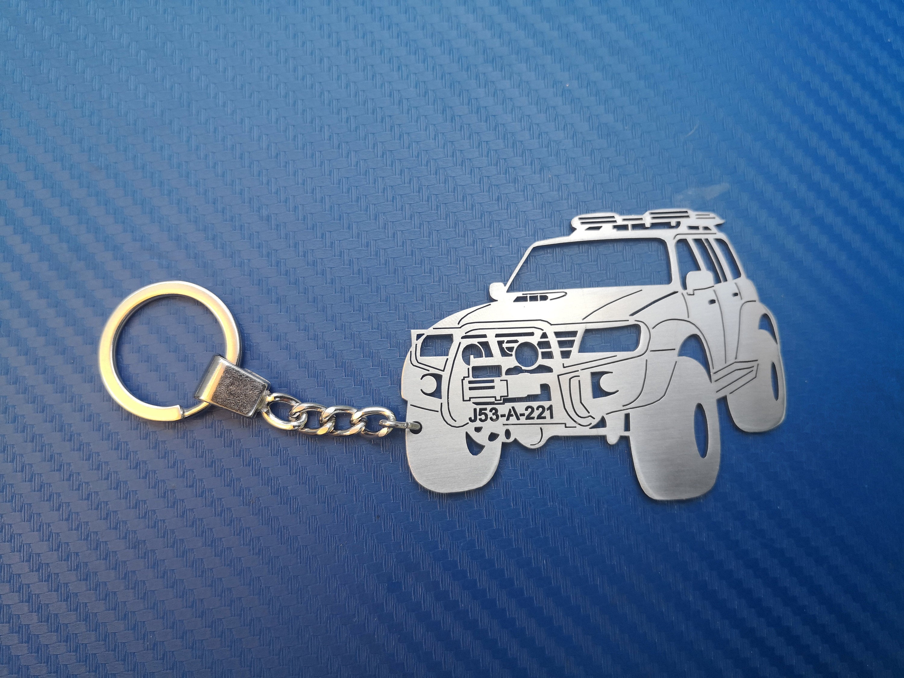 Custom Car Nissan Patrol Keychain, Stainless Steel Key Ring for ...