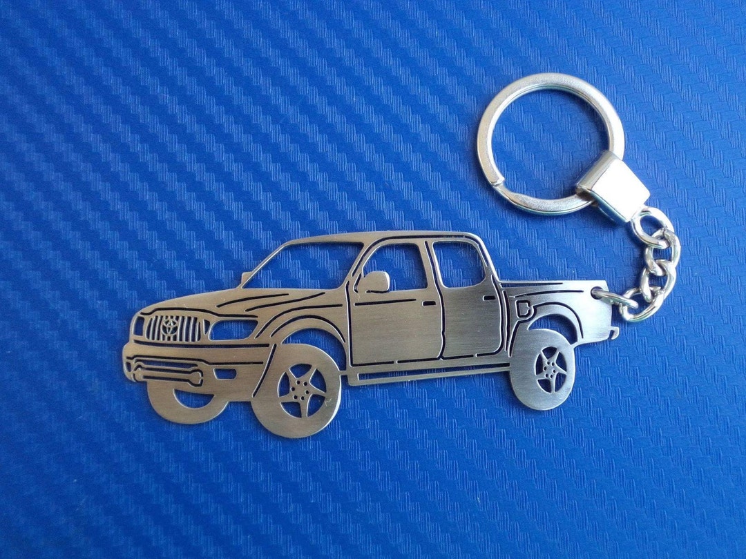 Custom Car Toyota Pickup Keychain, Stainless Steel Key Ring for ...